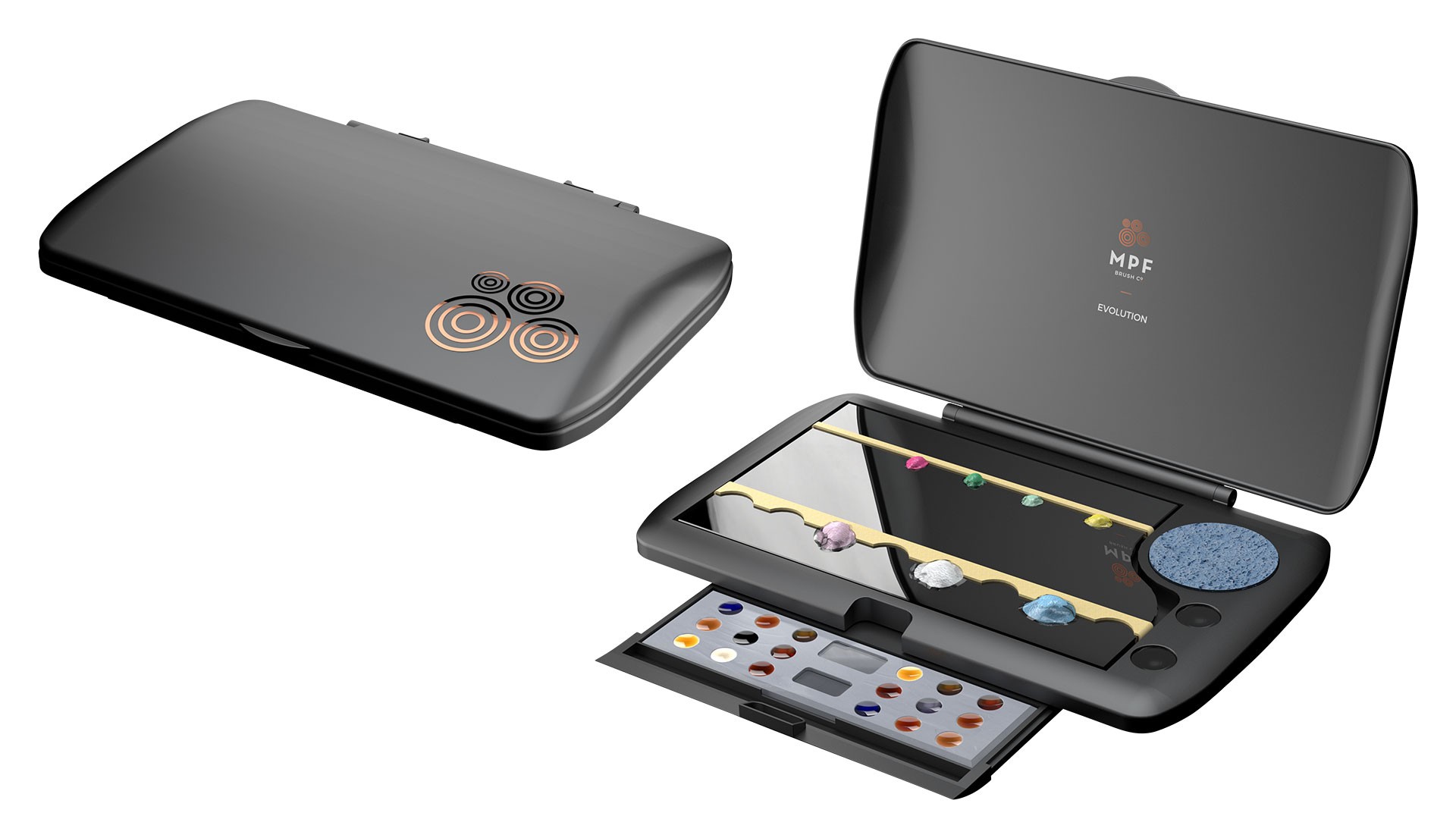 Paleta Mixare Ceramica, EVOLUTION MASTER CERAMIC PALETTE Black, MPF ...